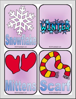 Go Fish Card Game - Winter Themed Card Games - Go Fish Printable Games