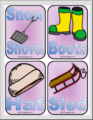 Go Fish Card Game - Winter Themed Card Games - Go Fish Printable Games