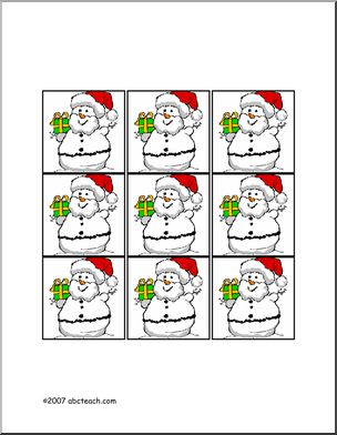 Winter - Tic Tac Toe Learning Center I abcteach.com