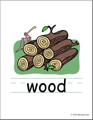 Clip Art: Basic Words: Weed B&W (poster) I abcteach.com