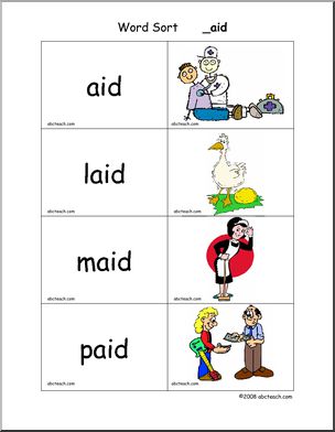 -are Words’ Word Sort Center – Abcteach