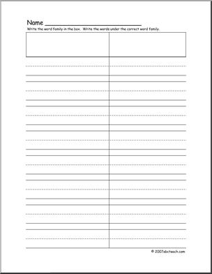 -et Words' Word Sort Center I abcteach.com