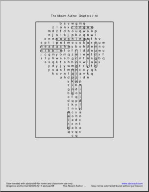 A-Z Mysteries; The Absent Author Vocabulary (elem) Book I abcteach.com